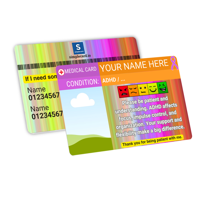Simple Card – Medical Awareness Cards & ID Accessories