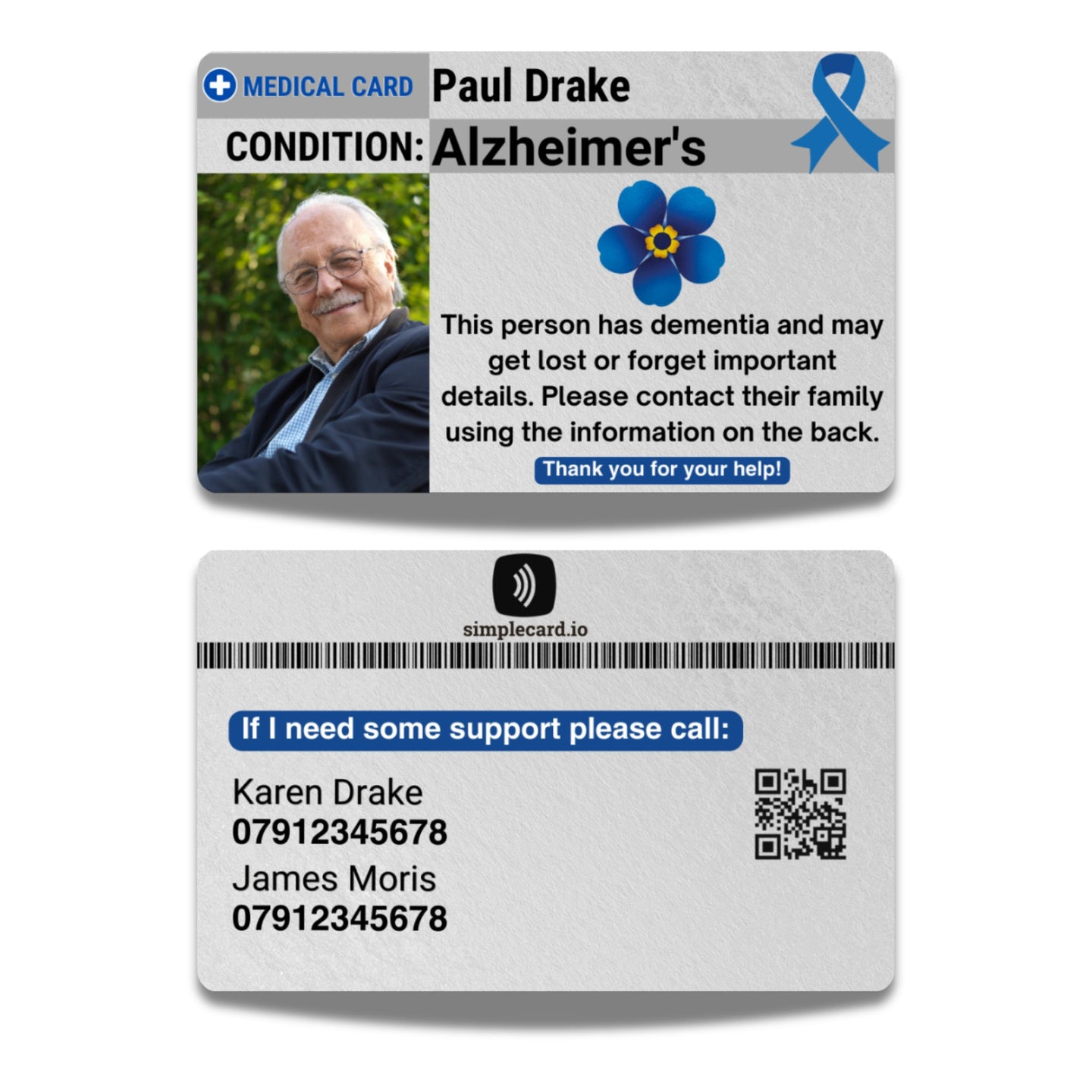 Disability ID Card – Daily Assistance & Medical Info