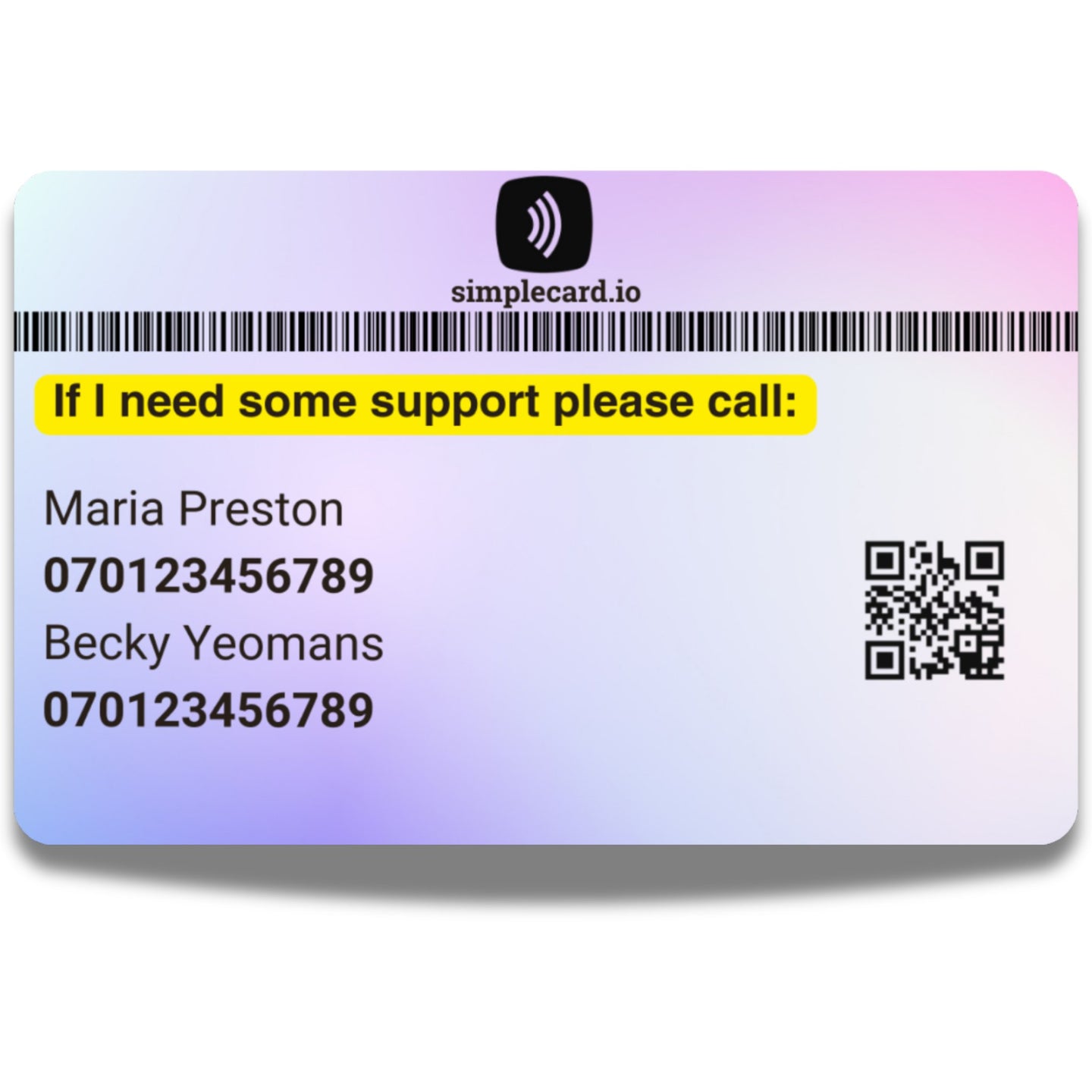 Disability Identification Card for Daily Assistance & Medical Support