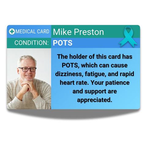 SIMPLECARD POTS Medical ID Card - Personalised ICE Awareness Card
